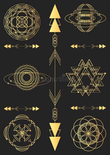 Sacred Geometry Elements Symbols Stock Illustrations – 2,261 Sacred ...