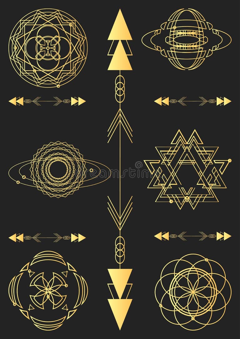 Sacred Geometry Elements Symbols Stock Illustrations – 2,261 Sacred ...