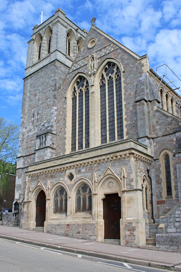 Sacred Heart Catholic Church, Exeter Stock Photo - Image of religious ...