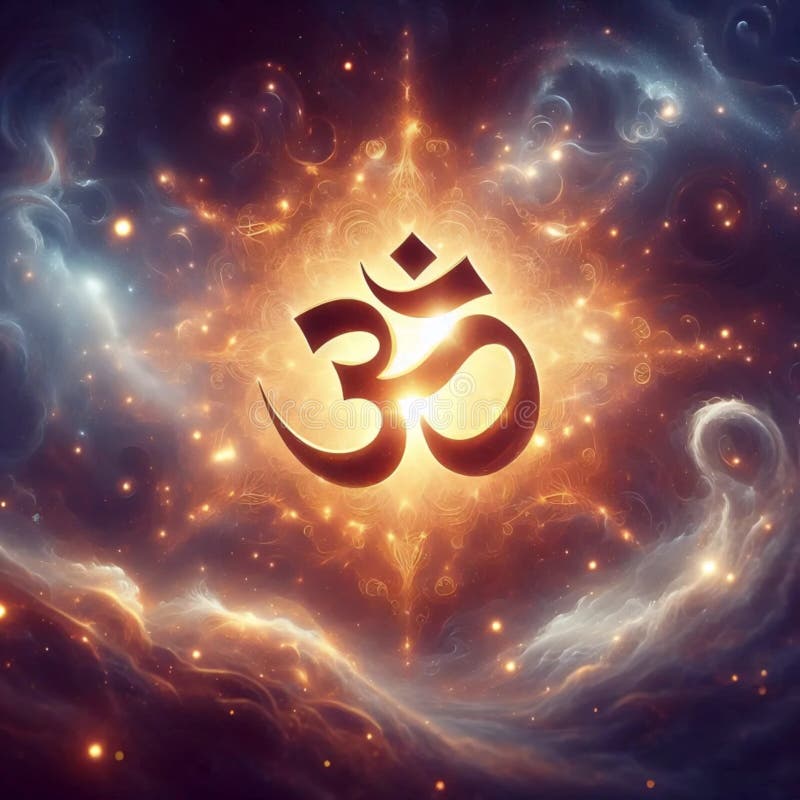 A Sacred Hindu Religious Om Symbol. an Ancient Symbol of Awareness and ...