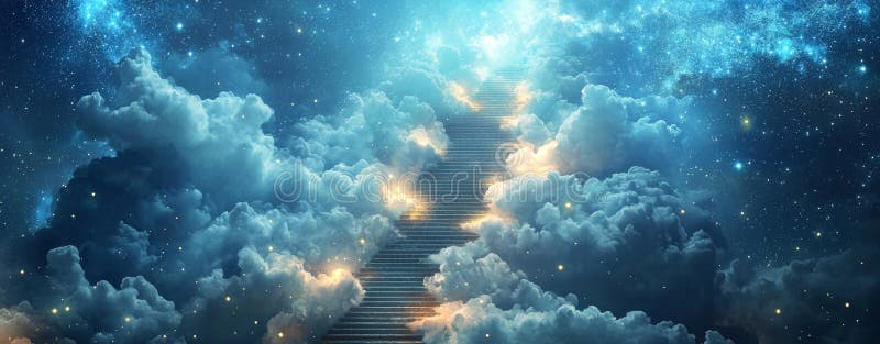 A Sacred Jacob S Ladder Extends into the Sky, Its Shining Steps ...