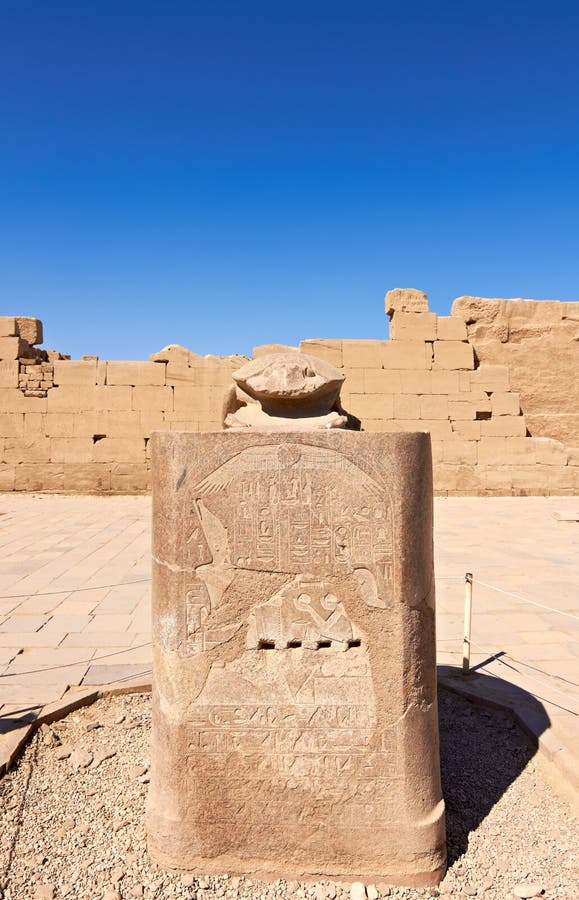 Sacred Karnak scarab stock image. Image of africa, architecture - 22123225