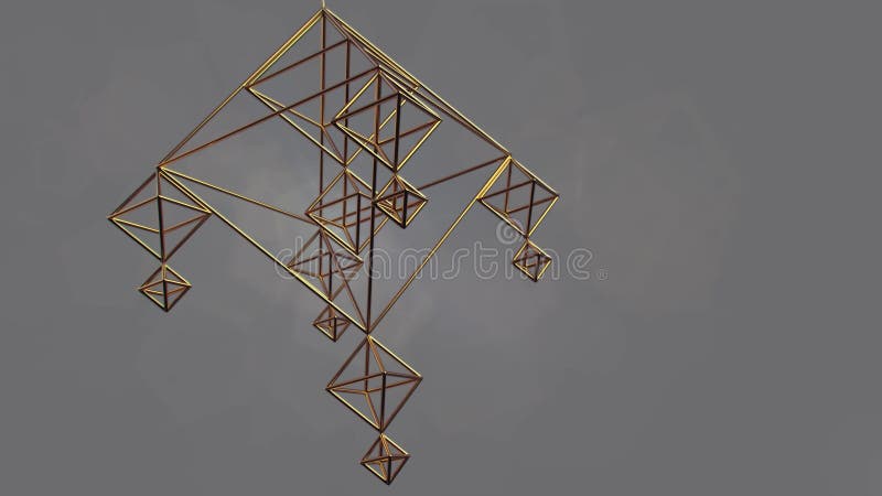 Crystal Lattice Molecule Grid Rotates on White. Stock Footage - Video ...