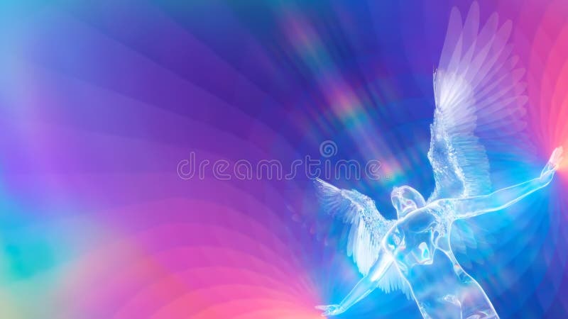 The Sacred Ritual of an Angel in the Astral Space Stock Illustration ...