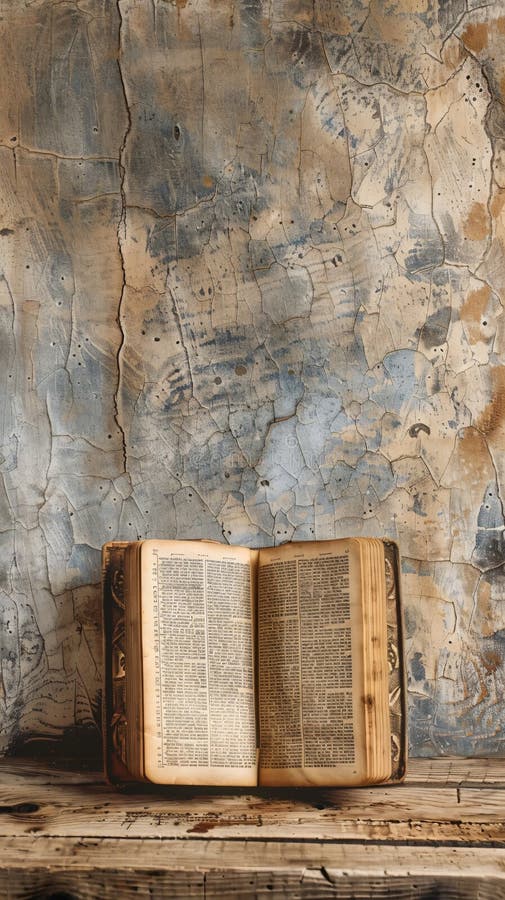 The Sacred Script on a Old Wall Background Stock Image - Image of ...