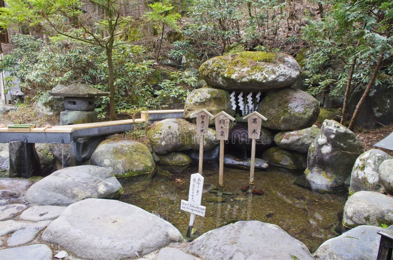 Sacred spring stock photo. Image of shrine, shinto, green - 40989692