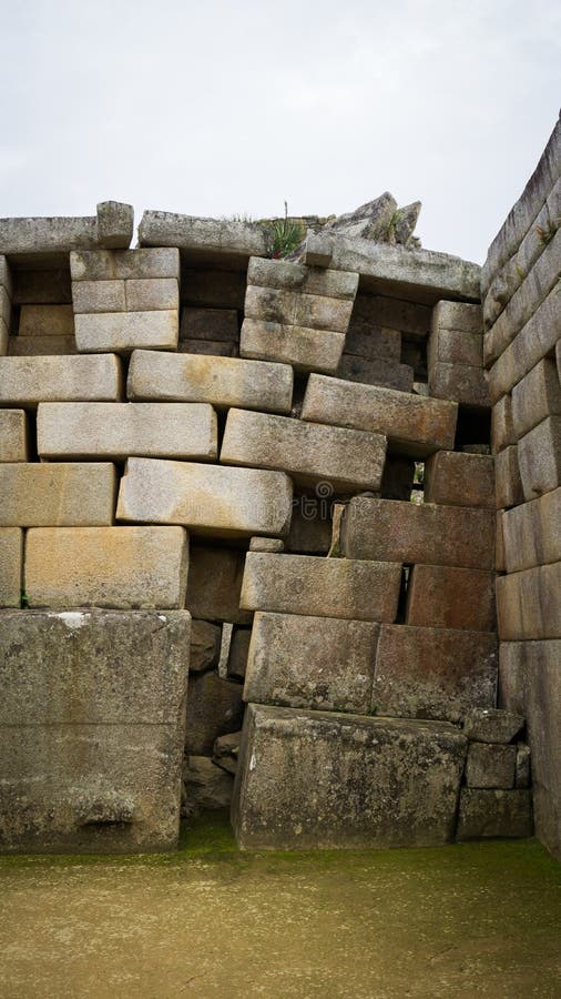 Sacred Square of Machu Picchu, Cusco, Peru Stock Image - Image of maya ...