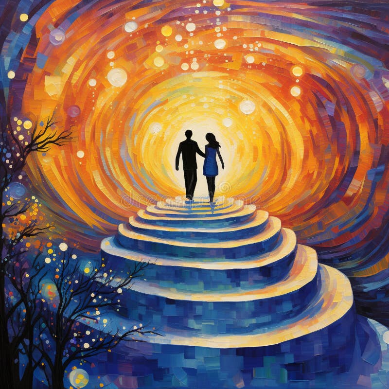 Sacred Steps: from Matrimony To Infinity Stock Illustration ...