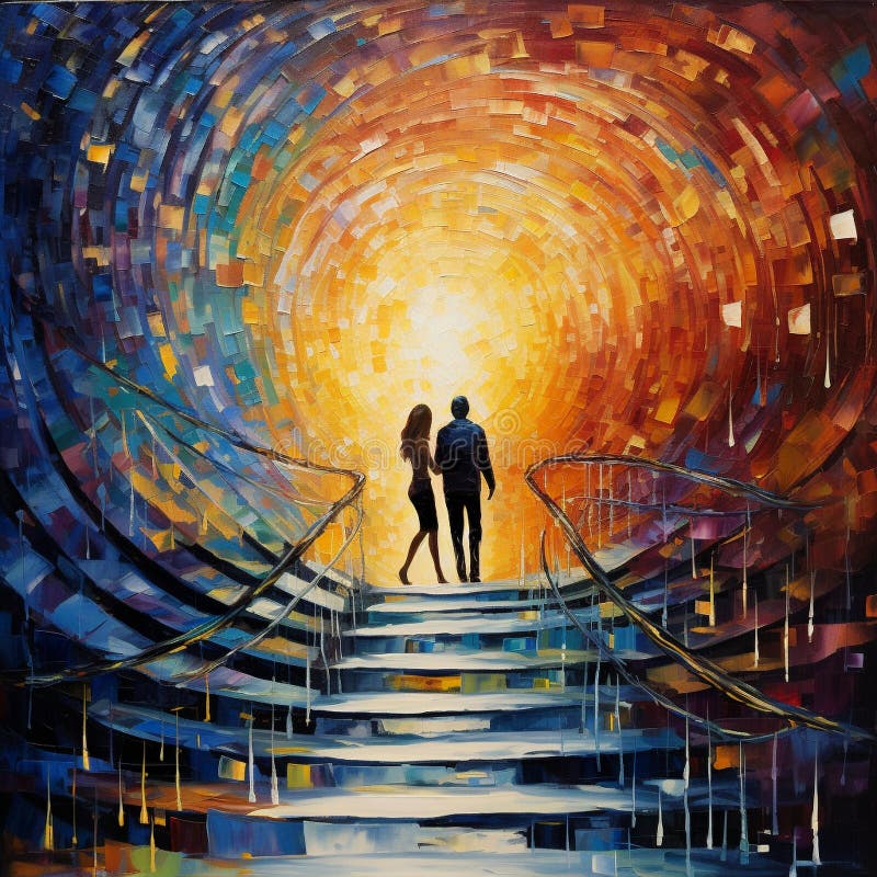 Sacred Steps: from Matrimony To Infinity Stock Illustration ...