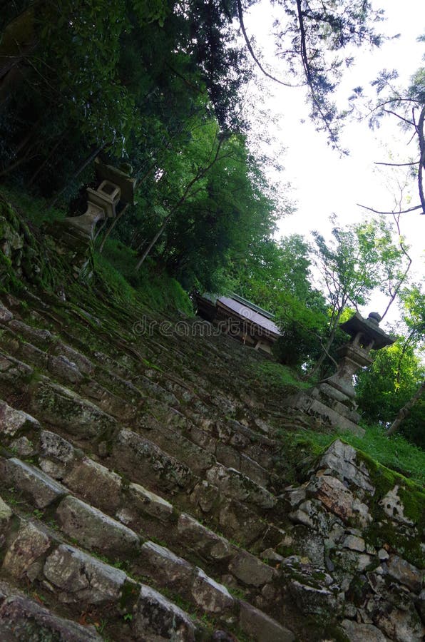Sacred Steps in the Shinto Shrine Stock Image - Image of religious ...