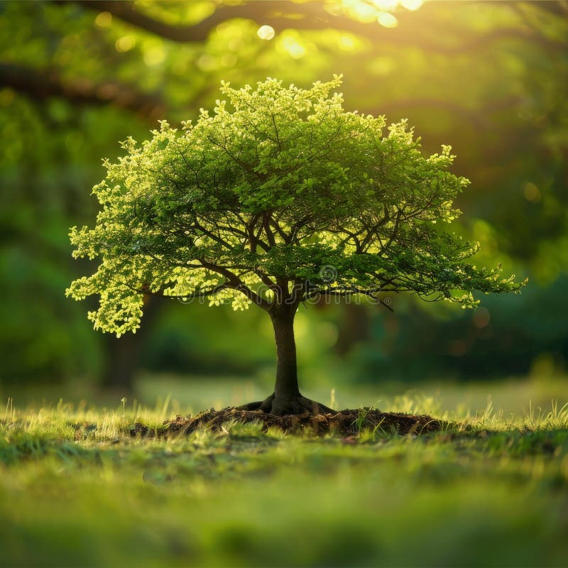 A Sacred Tree with Leaves that Can Cure Any Illness Stock Illustration ...