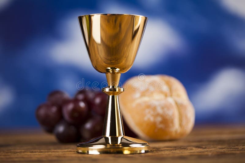Sacrement De Communion, Symbole D'eucharistie Image stock - Image du ...