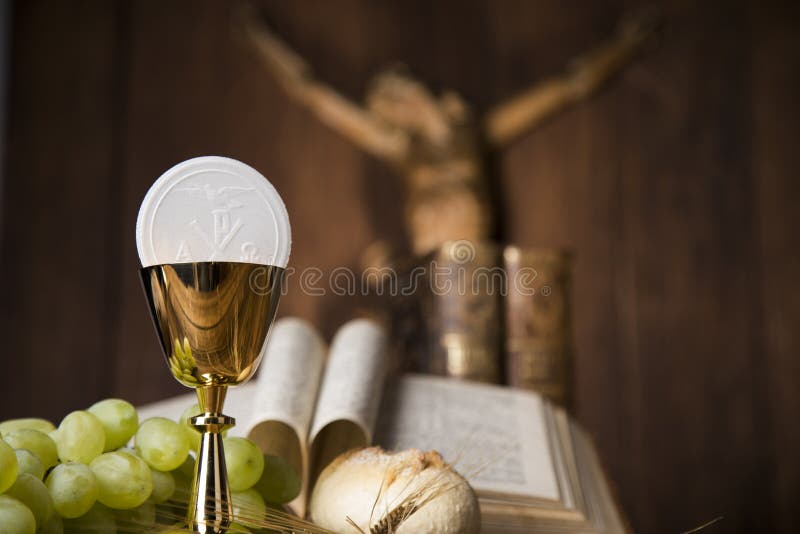 Sacrement De Communion, Symbole D'eucharistie Image stock - Image du ...