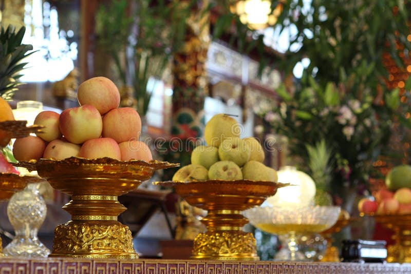 Sacrificial offering stock photo. Image of apple, phang - 16747050