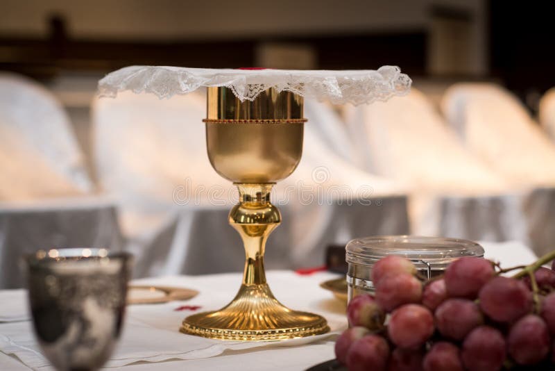 Sacro Graal Nella Cattedrale Di Valencia, Spagna Immagine Stock ...