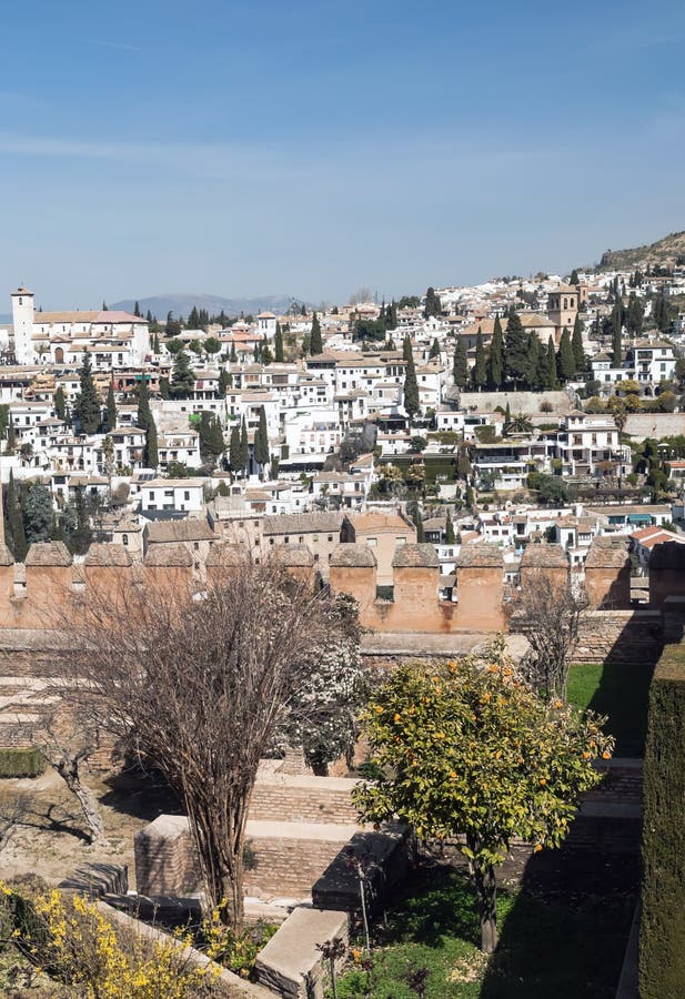 Sacromonte stock photo. Image of castle, europe, mountains - 25209548