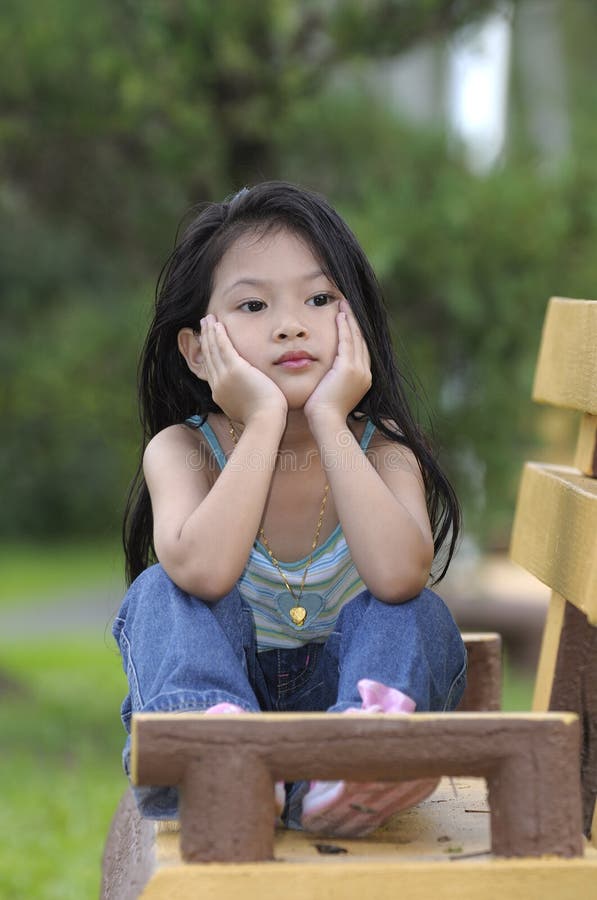 Sad stock photo. Image of adorable, worried, background - 8910128