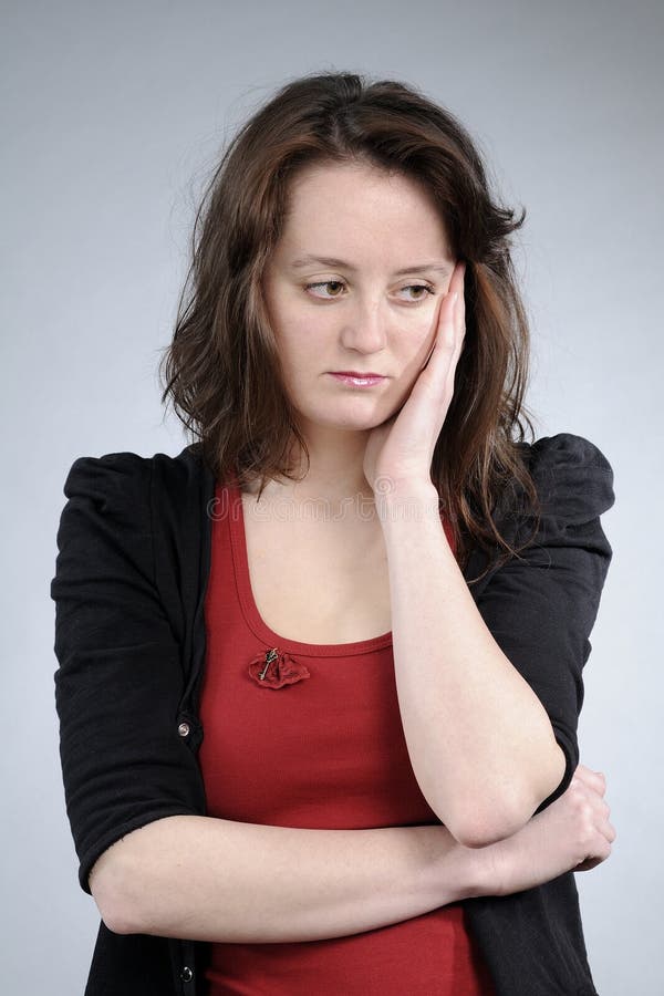 Sad adult suffering stock image. Image of toothache, women - 18949277