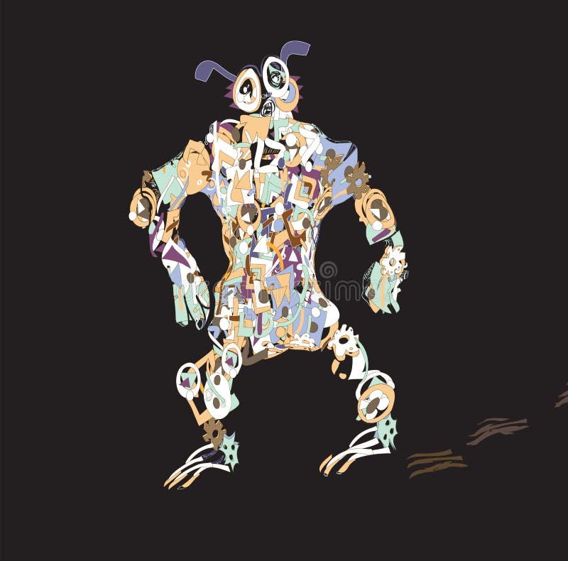 Sad Alien stock vector. Illustration of monster, character - 50843506