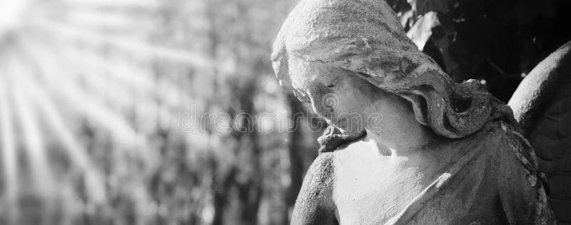 Sad Angel stock photo. Image of girls, decease, melancholy - 76134090