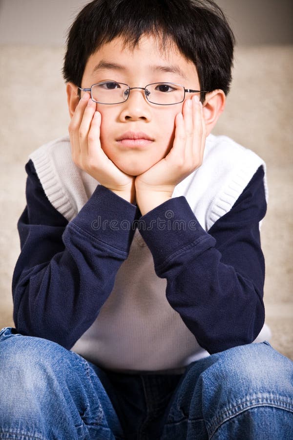 Sad asian boy stock image. Image of innocent, people, child - 9409833