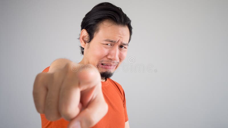 Sad Asian man. stock photo. Image of studio, failure - 65639042