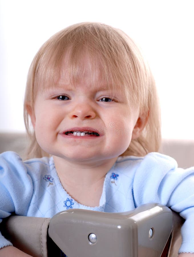 Sad Baby stock photo. Image of teeth, tears, crib, playpen - 1578474