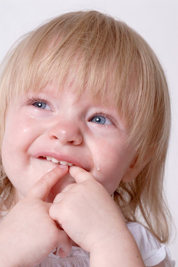 Sad Baby stock photo. Image of hurt, playpen, long, toothache - 1578986
