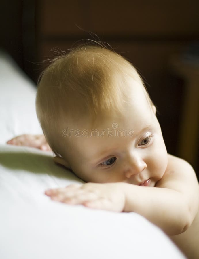 Sad baby stock photo. Image of feel, caucasian, selective - 3475910