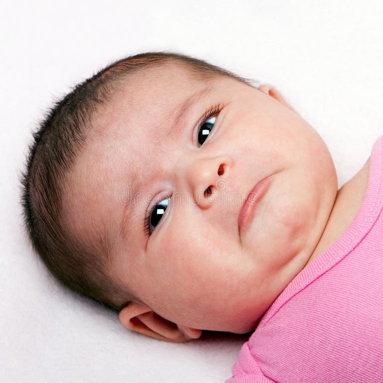 Sad baby expression stock photo. Image of emotion, curled - 12603994