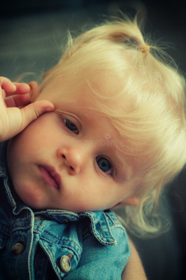 Sad baby girl stock image. Image of pretty, worried, youthful - 29342731