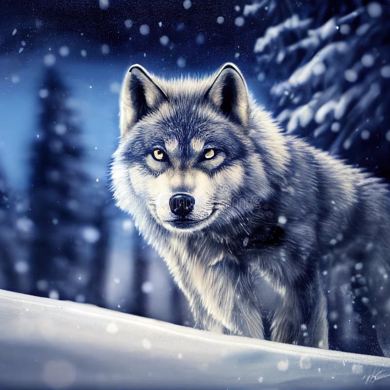 Sad Baby Wolf in the Forest Waiting Outdoor. Generative AI Stock ...