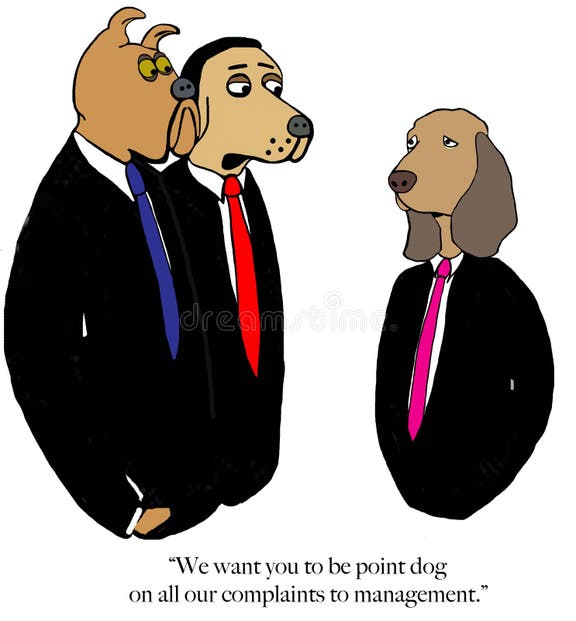 Sad Beagle is Head of Dog Complaints Stock Illustration - Illustration ...