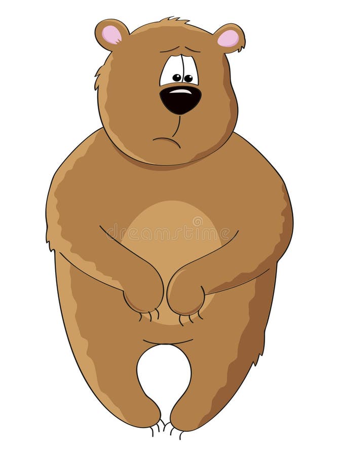 Sad bear stock vector. Illustration of clip, head, sorrow - 20143002