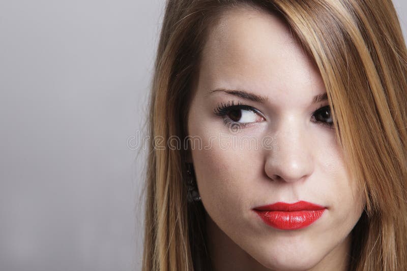 Sad beautiful girl stock image. Image of person, beauty - 23147337