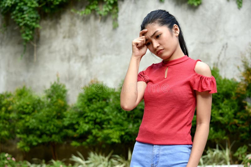 A Sad Beautiful Person stock image. Image of attractive - 158719369