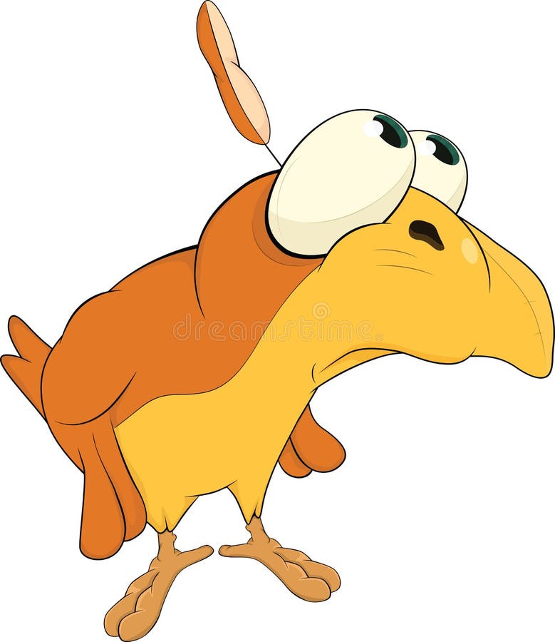 Sad birdie.Cartoon stock vector. Illustration of cute - 18934771