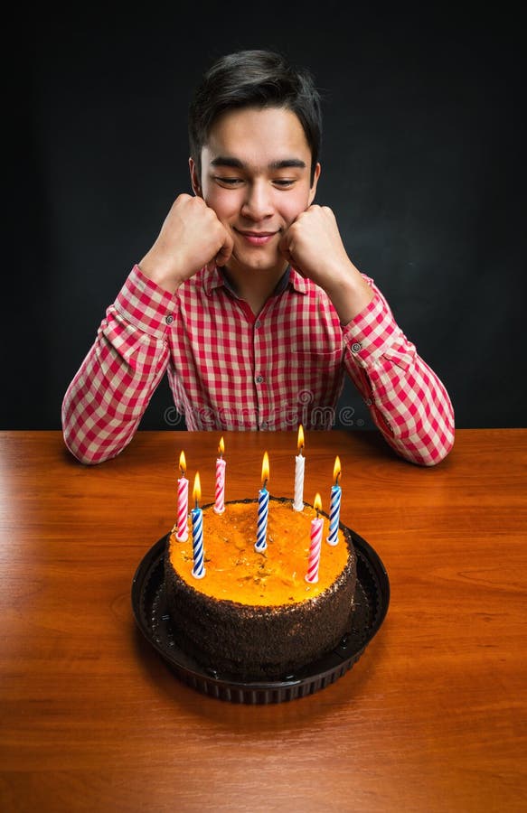 Sad Man Eating Birthday Cake Stock Photos - Free & Royalty-Free Stock ...