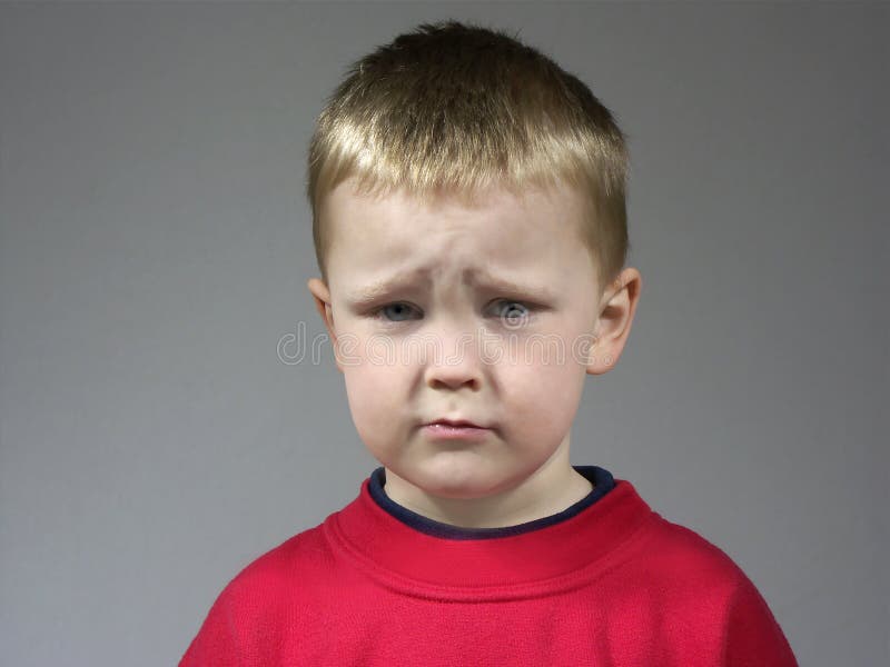 Sad boy stock photo. Image of child, unhappy, miserable - 106676