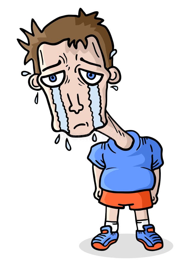 Sad boy stock vector. Illustration of cartoon, office - 42981884