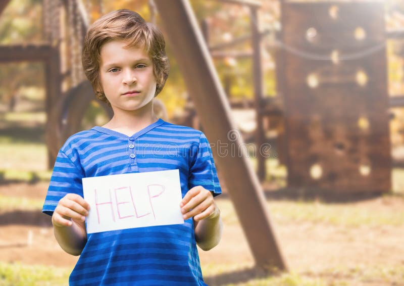 585 Sad Boy Holding Sign Stock Photos - Free & Royalty-Free Stock ...
