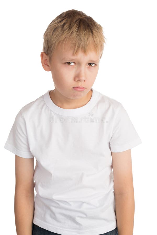 Sad Boy stock image. Image of cute, blond, hurt, portrait - 36865699