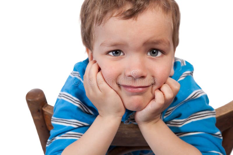306 Sad Little Boy Sitting Chair Stock Photos - Free & Royalty-Free ...