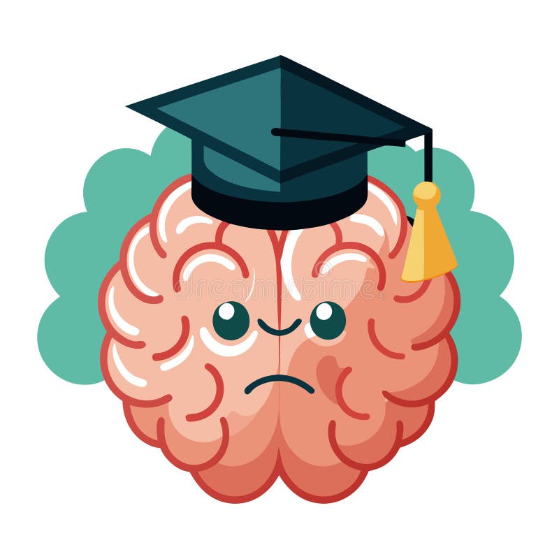 Sad Brain with Graduation Cap: Intelligence, Education, Study, and ...