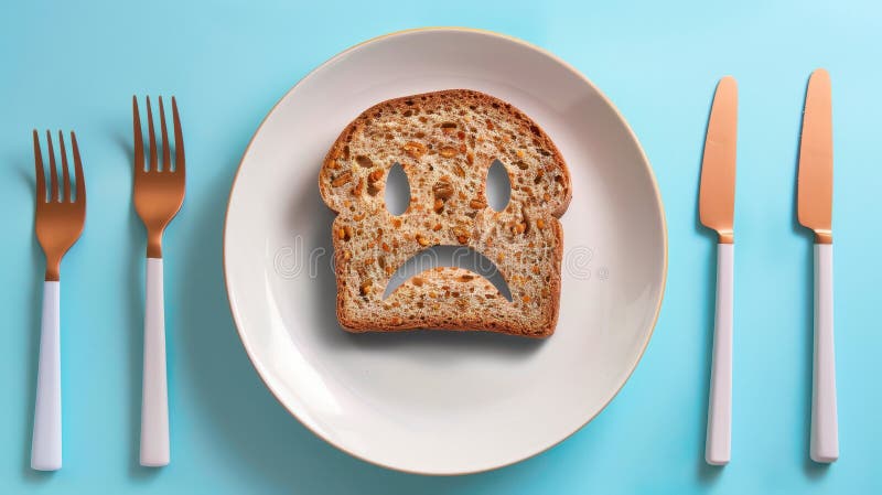 The Sad Bread Face.AI Generated Image Stock Photo - Image of mood ...