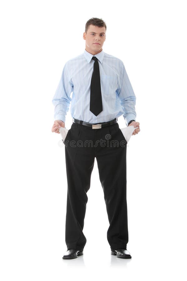 Broke business man stock image. Image of businessman, expression - 2537813