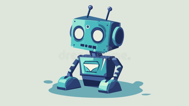 Sad Broken Robot with Warning Symbol: Illustrating Program Bug Stock ...