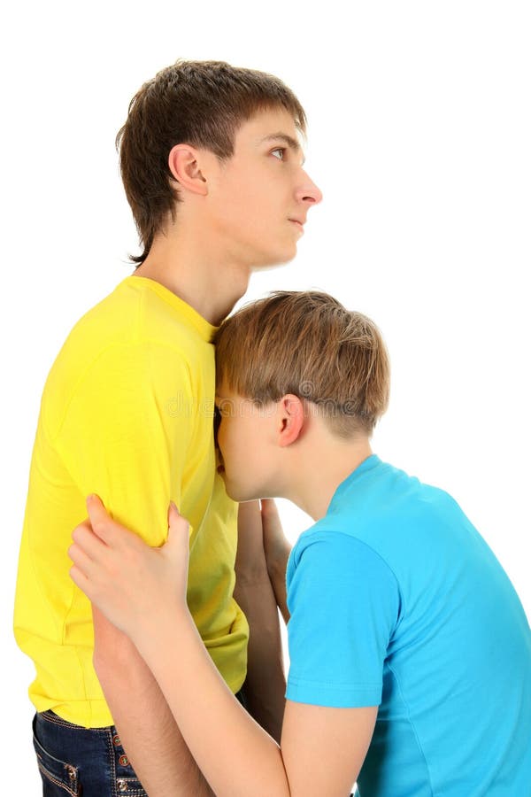 Sad Brothers stock image. Image of embrace, brothers - 51450883