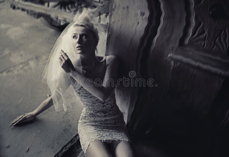 SAD brud arkivfoto. Bild av glädje, mänskligt, älskvärt - 26827962