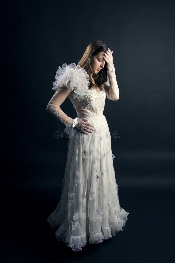 SAD brud arkivfoto. Bild av - 26827962